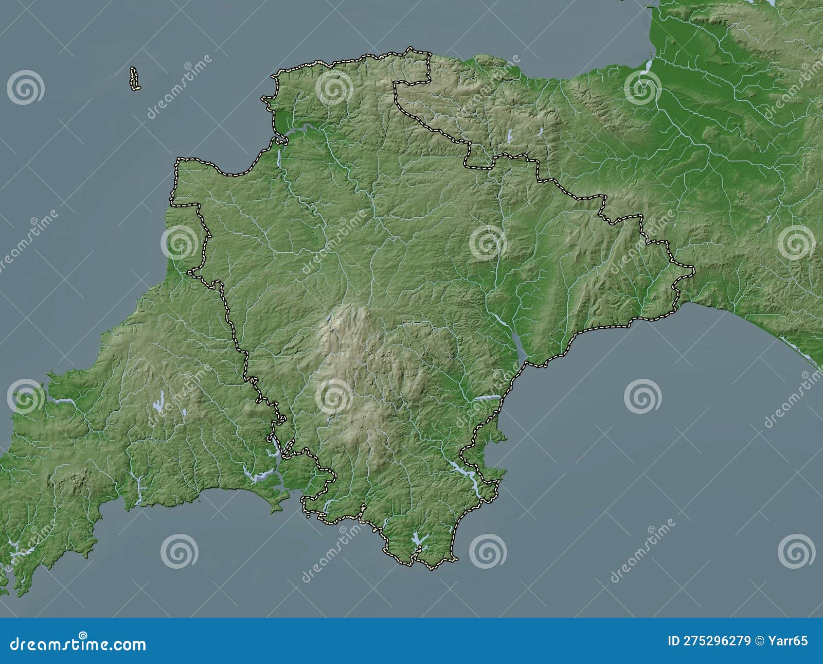 Devon, England - Great Britain. Wiki. No Legend Stock Illustration ...
