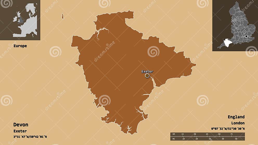 Devon, Administrative County of England,. Previews. Pattern Stock ...