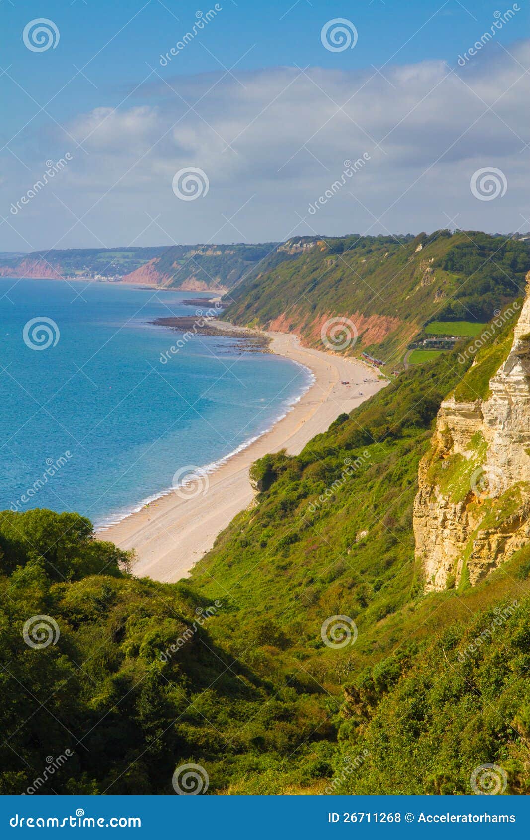Devon beach Branscombe stock photo. Image of beer, coast - 26711268