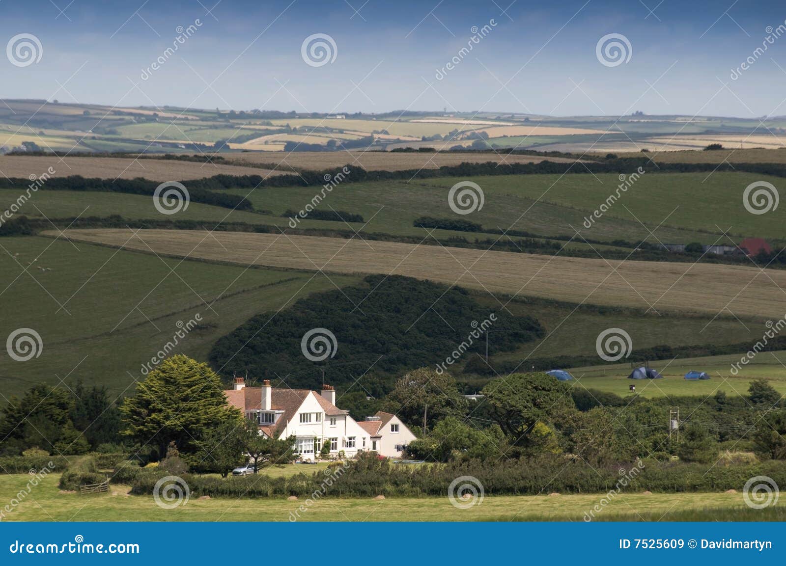 Devon countryside stock image. Image of homes, countryside - 7525609