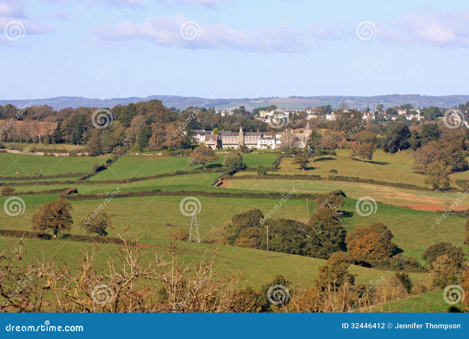 Devon Countryside stock photo. Image of fields, farm - 32446412