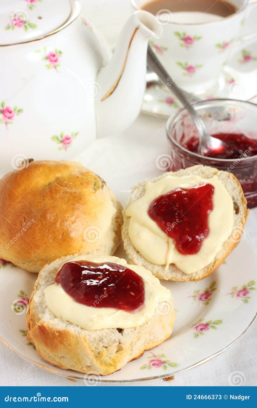 Devon Cream Tea stock image. Image of cream, tradition - 24666373