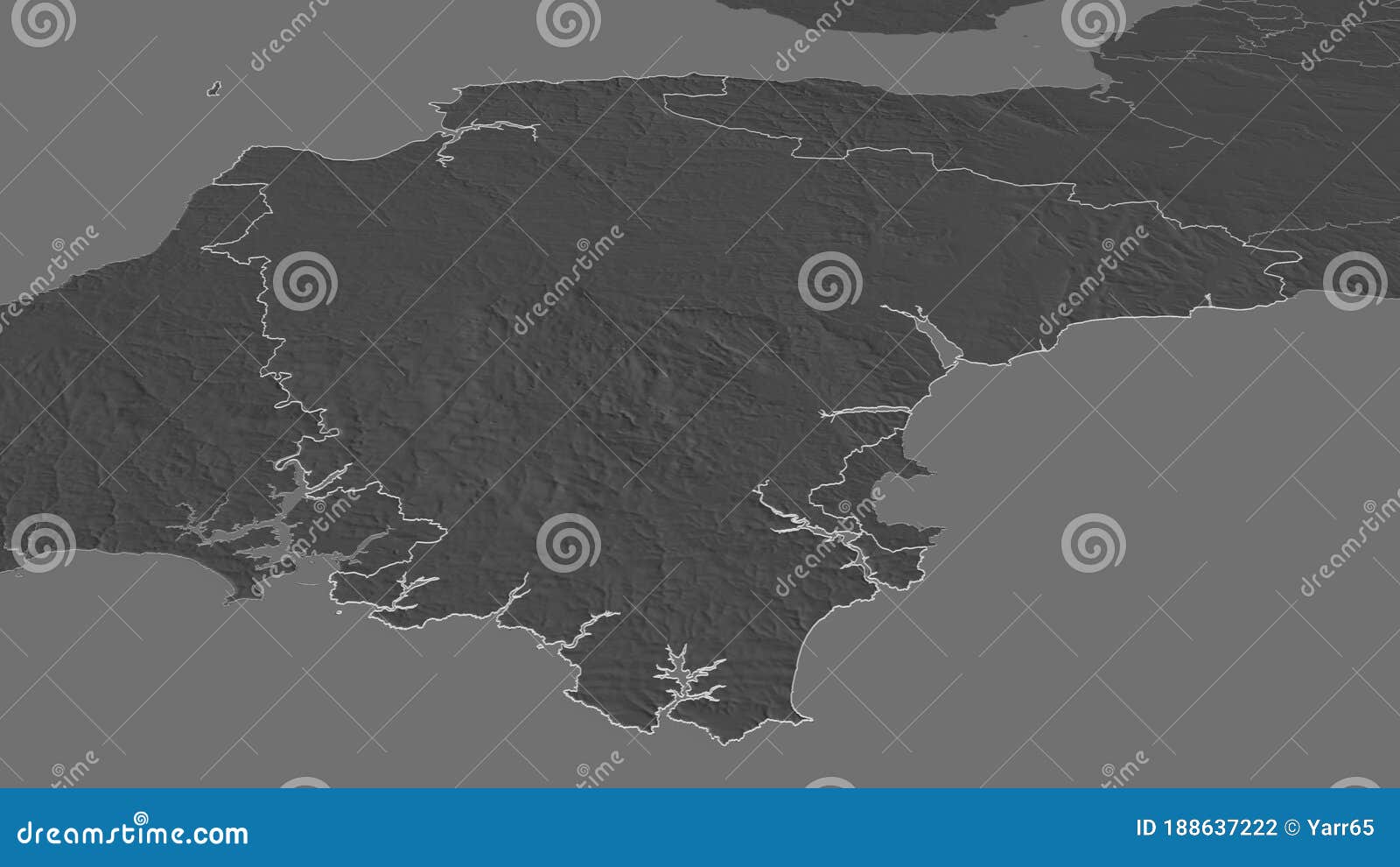 Devon, England - Outlined. Bilevel Stock Illustration - Illustration of ...