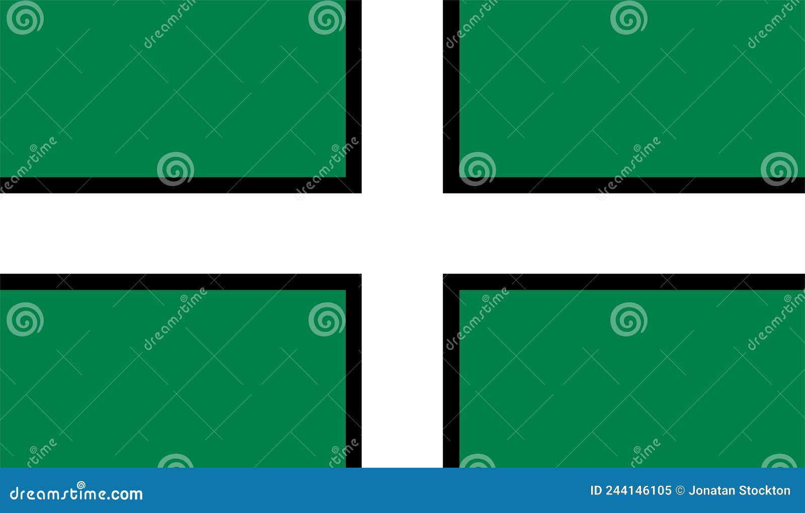 Devon Flag Vector Illustration Isolated, Stock Vector - Illustration of ...