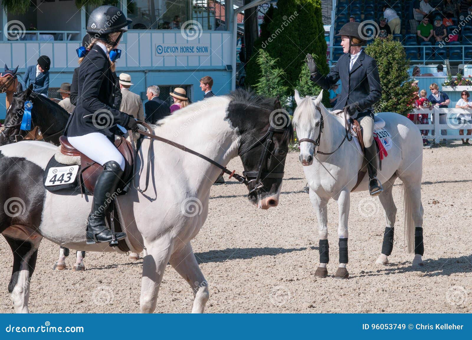 DEVON, PA - MAY 25: Riders Performing with Their Horses at the Devon ...