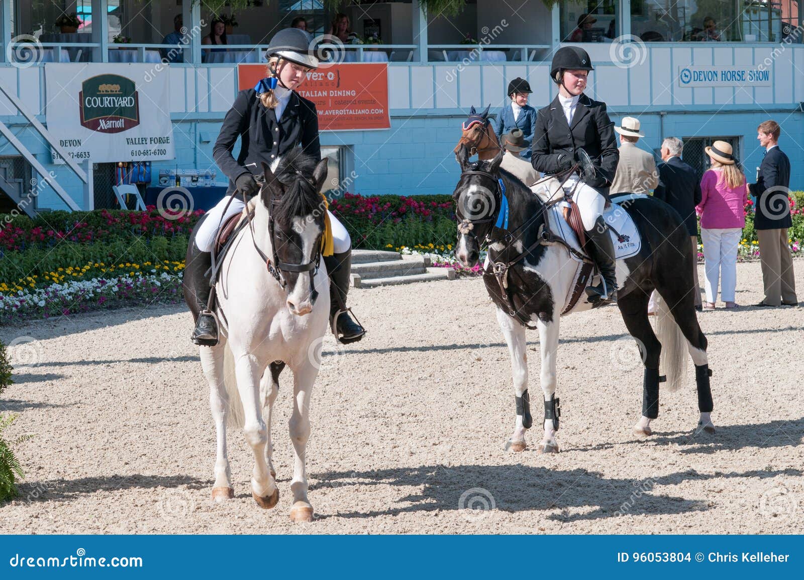 DEVON, PA - MAY 25: Riders Performing with Their Horses at the Devon ...