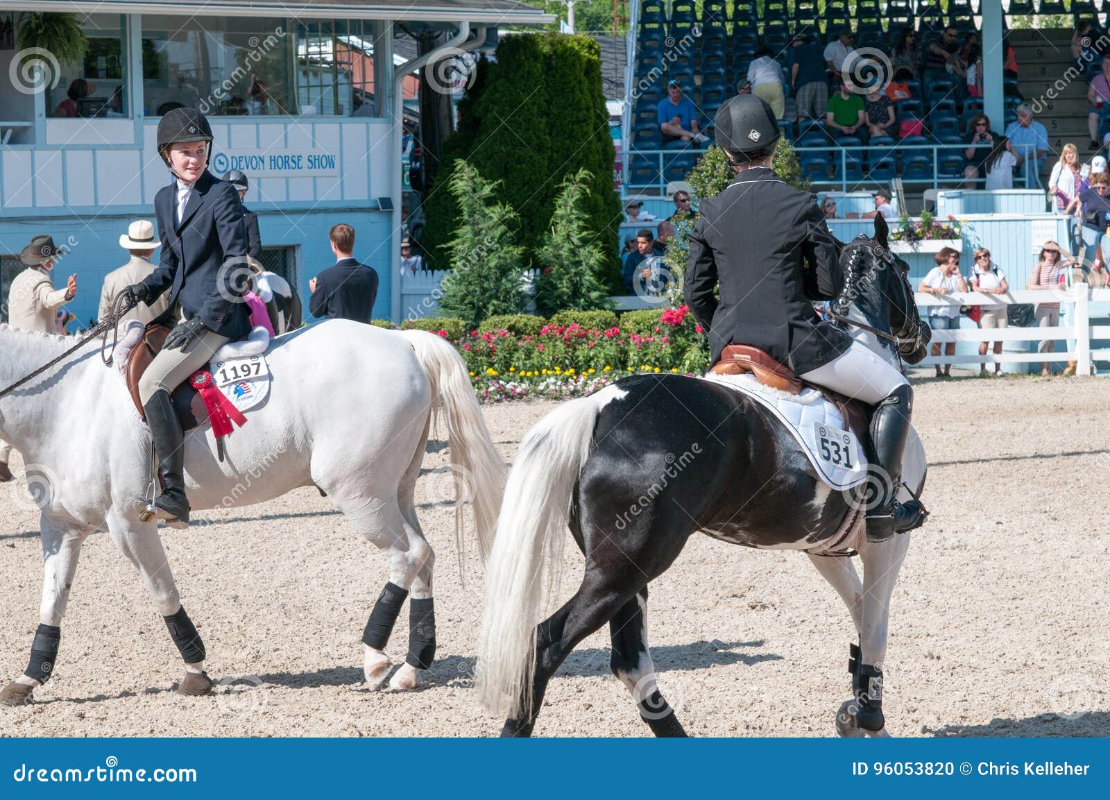 DEVON, PA - MAY 25: Riders Performing with Their Horses at the Devon ...
