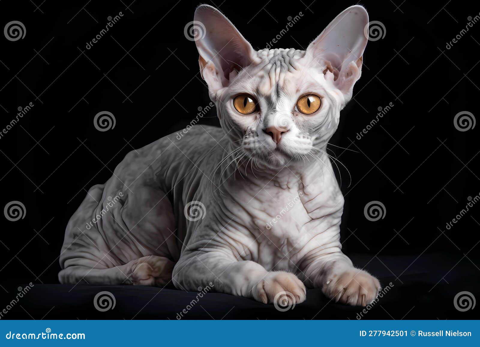 Devon Rex Cat - Originated in England (Generative AI) Stock ...