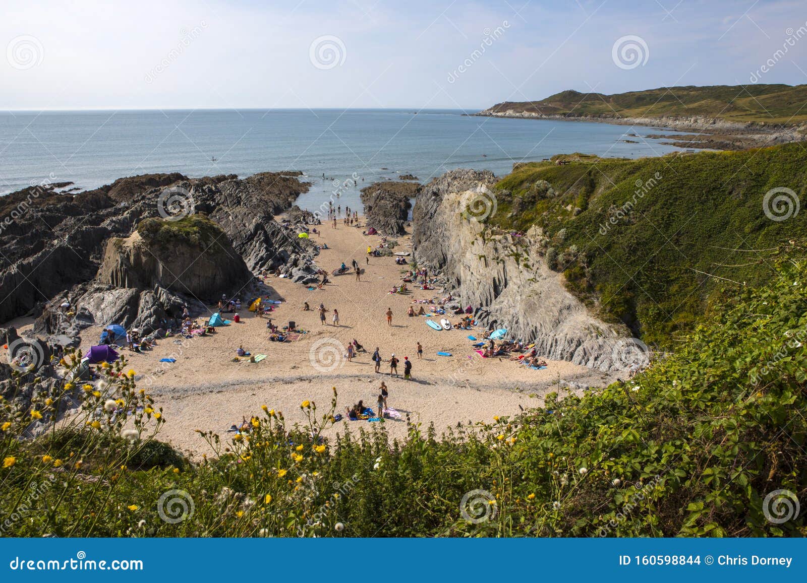 Barricane Beach in North Devon Editorial Stock Image - Image of ...