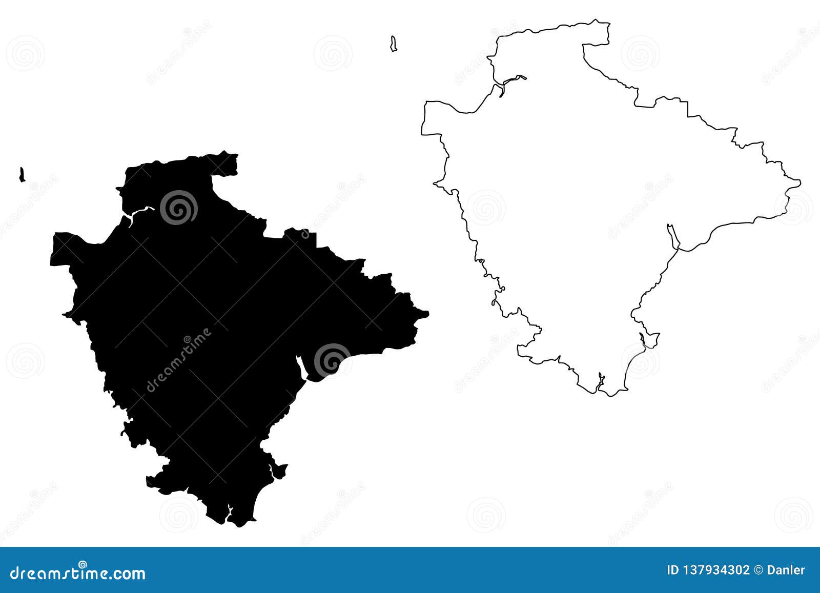 Devon map vector stock vector. Illustration of area - 137934302