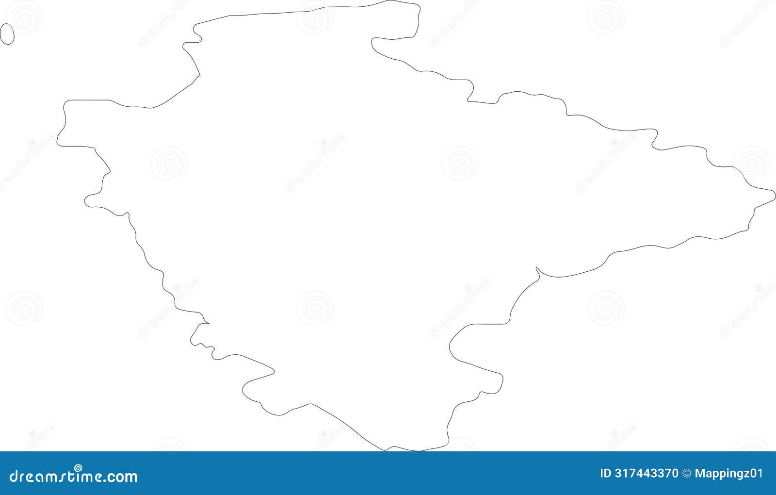Devon United Kingdom Outline Map Stock Illustration - Illustration of ...
