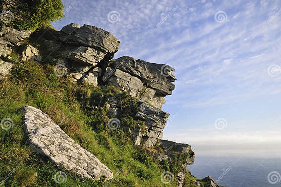 Devonian Limestone Rock Outcrop Stock Photo - Image of eroded, boulders ...