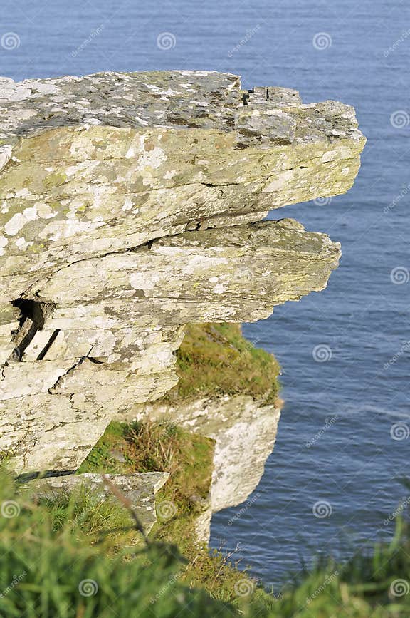 Devonian Limestone Rock Overhang Stock Photo - Image of eroded, ancient ...