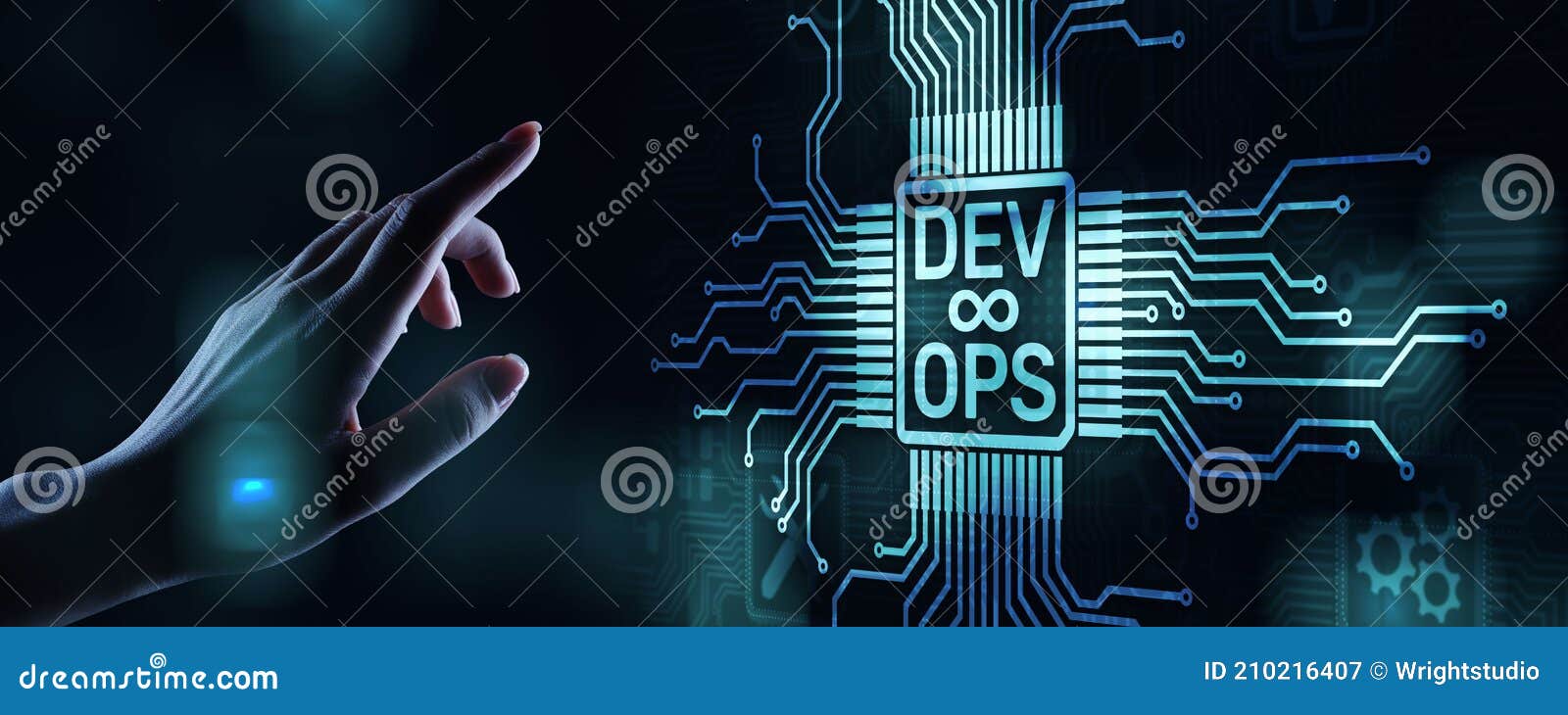 Devops Agile Development and Optimisation Concept on Virtual Screen ...