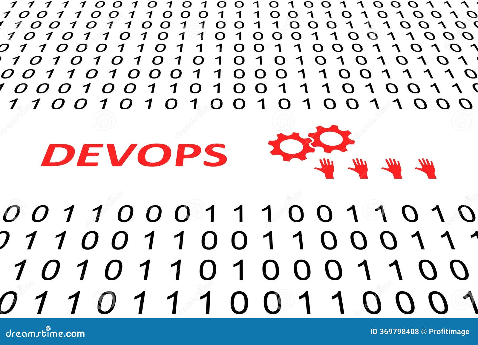 DevOps Concept With Infinite Loop On Abstract Technology Background ...
