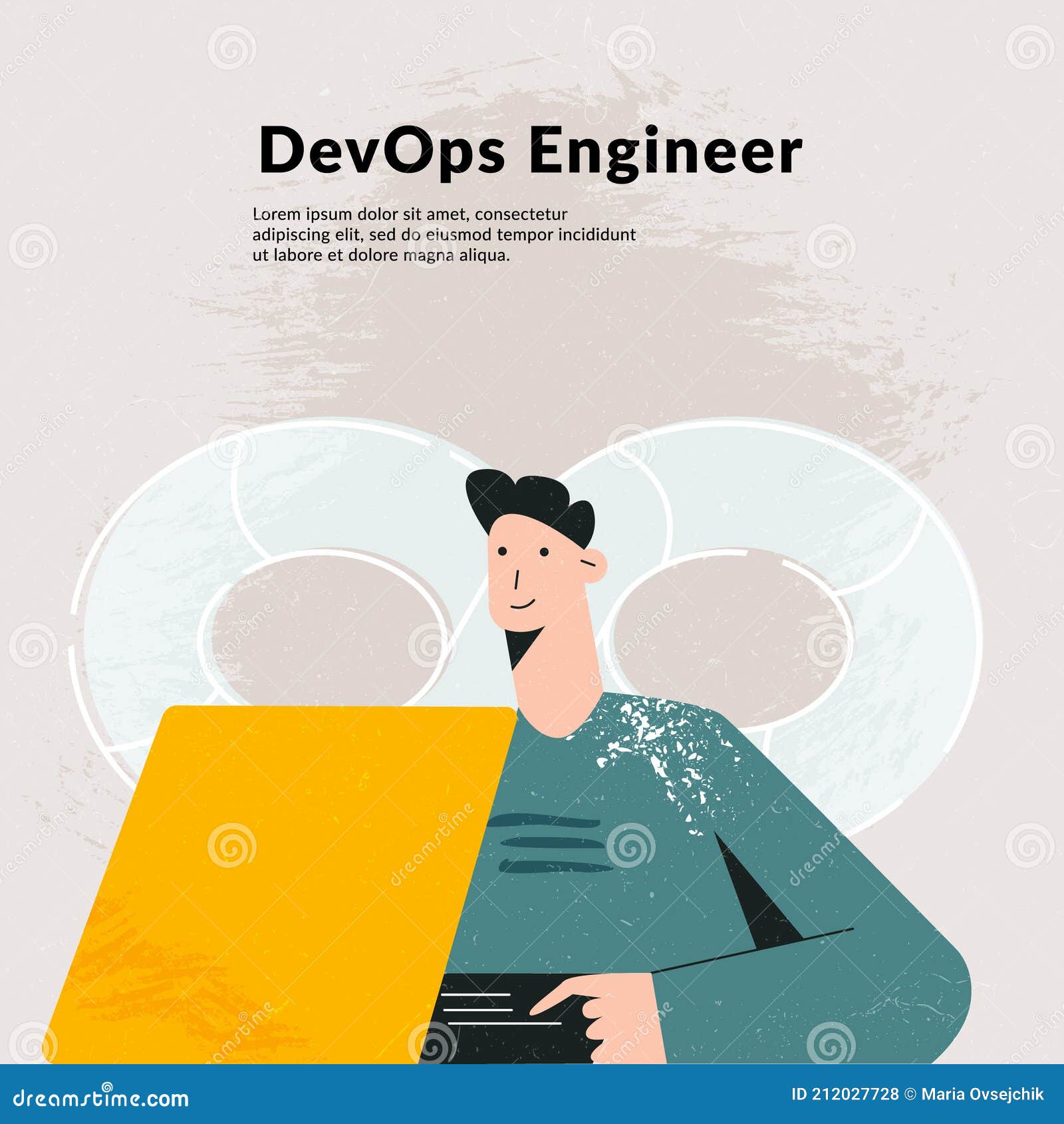 DevOps Concept. it Engineer Combined Development and Operation Teams ...