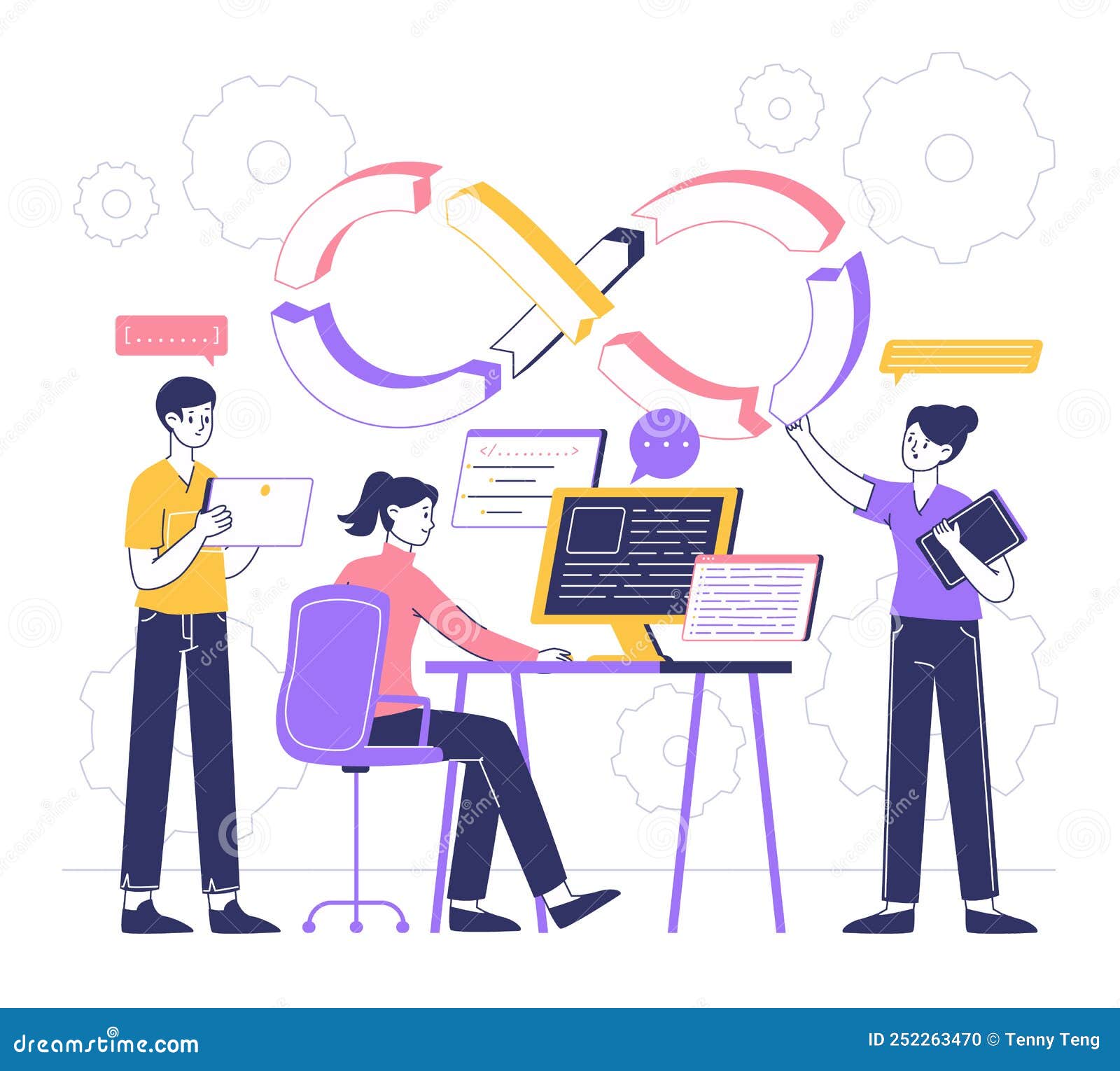 DevOps Development Operations, Software Engineering Culture. Programming Analysis, Software ...