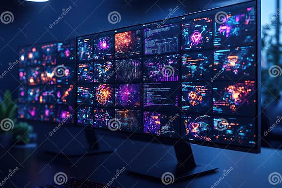 DevOps Engineer Banner Illustrations on Technical Background Stock ...