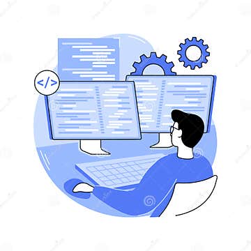 DevOps Engineering Isolated Cartoon Vector Illustrations. Stock Vector ...