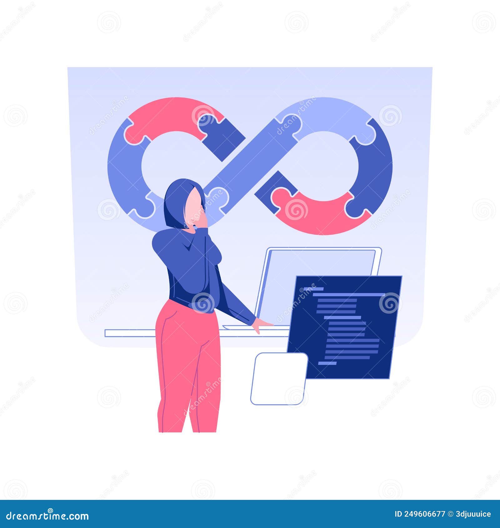 Devops Engineering Vector Infographics | CartoonDealer.com #233588932