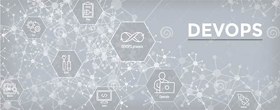 DevOps Icon Set - Dev Ops Web Header Banner Stock Vector - Illustration ...