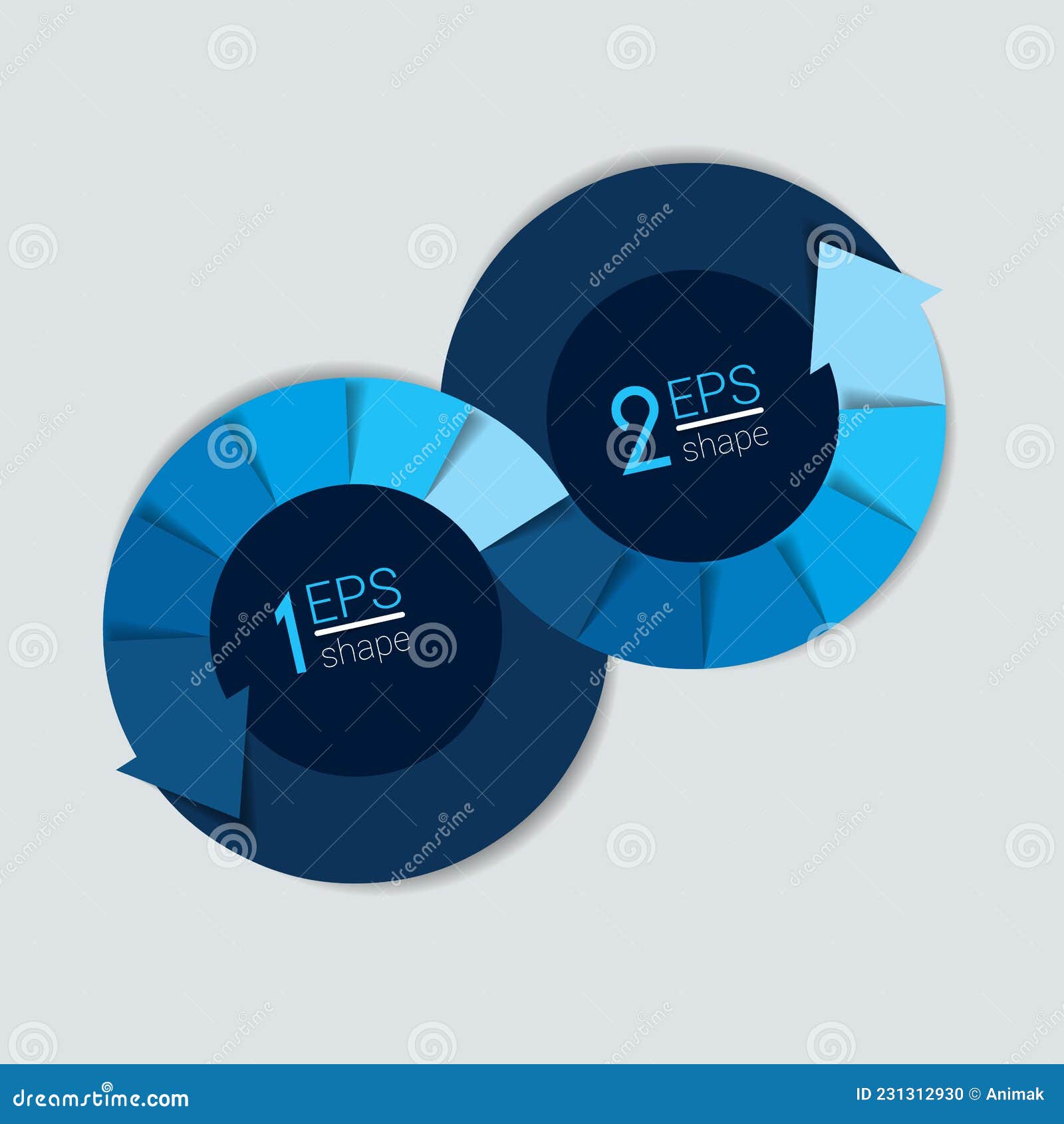 Devops, Infinity Infographic. 2 Step Options Template, Scheme, Diagram ...
