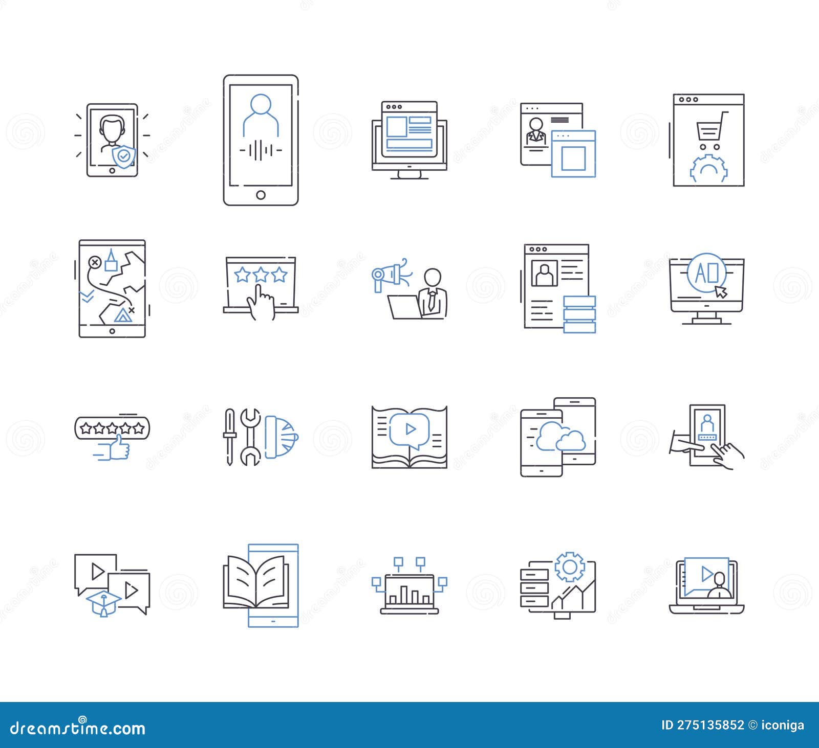 DevOps Outline Icons Collection. Automation, Collaboration, Agile ... DevOps Outline Icons Collection. Automation, Collaboration, Agile ...