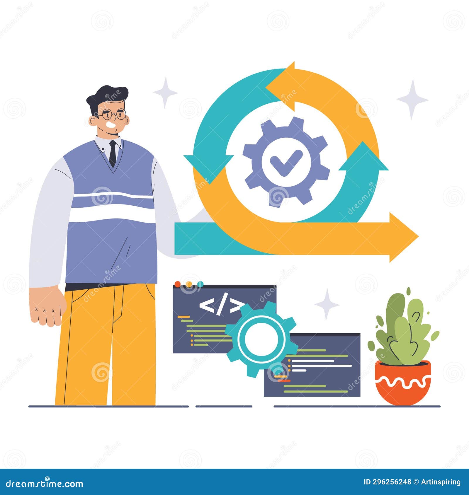 DevOps And DevSecOps - Conceptual Illustration Stock Photography ... DevOps And DevSecOps - Conceptual Illustration Stock Photography ...