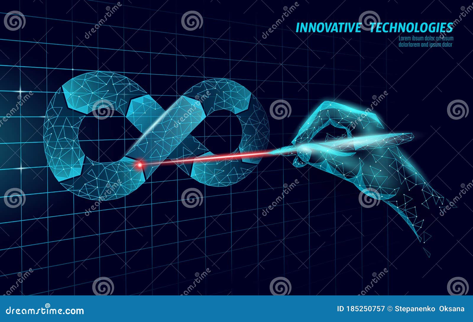 Devops Software Development Operations Infinity Symbol Programmer Management Laser System Life