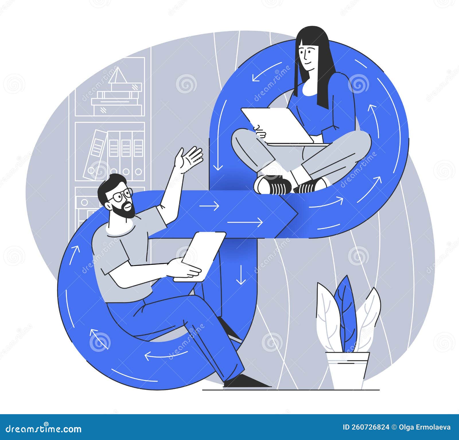 DevOps Infographics, Different Phased Of Devops Process Vector ...