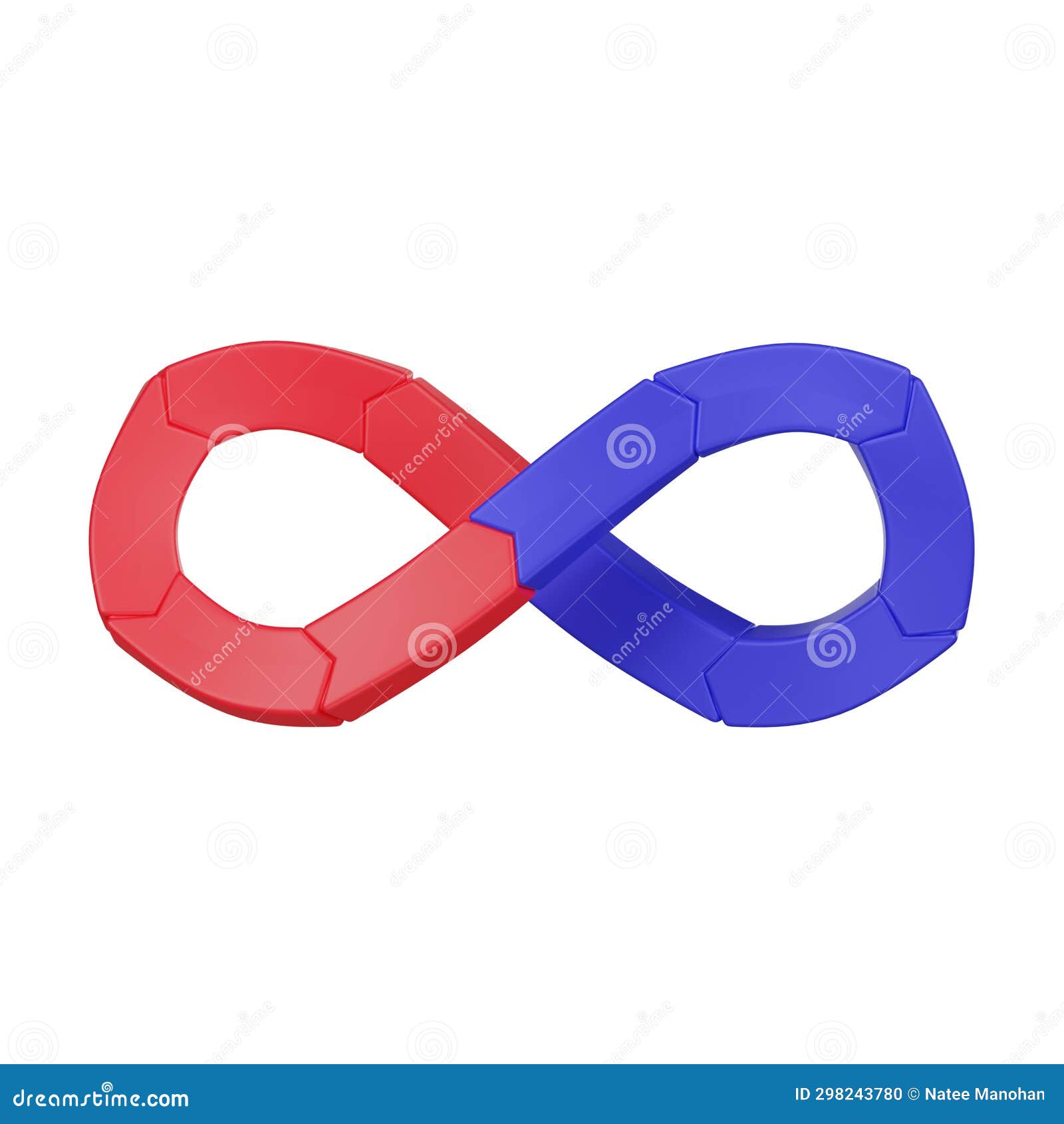 DevOps Symbol 3d Icon stock photo. Illustration of line - 298243780