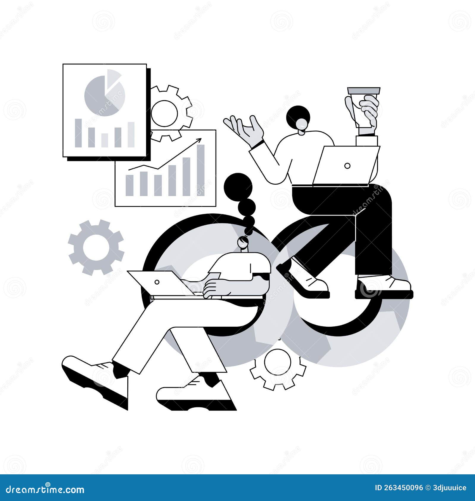 Devops Team Abstract Concept Vector Illustration Stock Vector Illustration Of Workflow