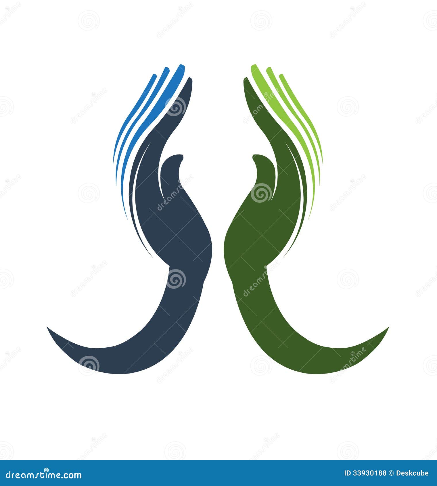 Devoted Hands Logo Vector Illustration | CartoonDealer.com #33930188