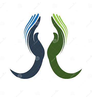 Devoted Hands Logo stock vector. Illustration of leaflet - 33930188