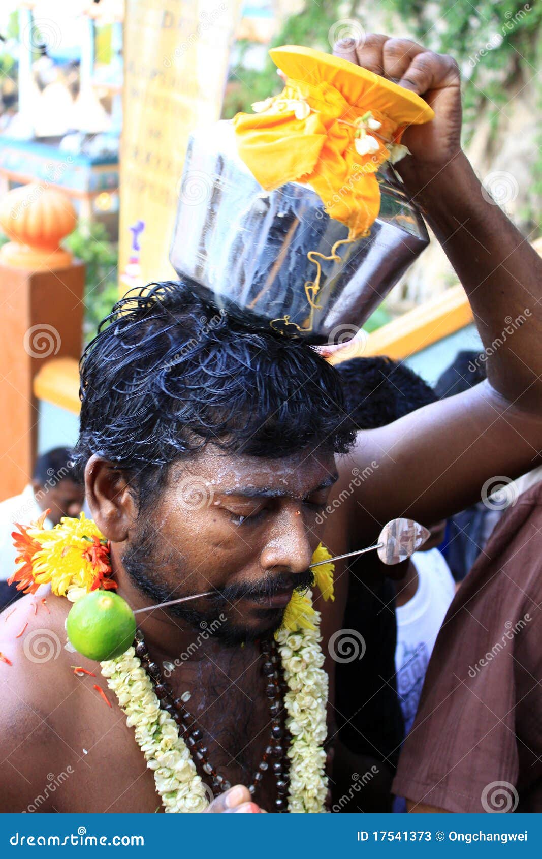 A Devotee in the Hindu Festival of Thaipusam. Editorial Stock Photo ...