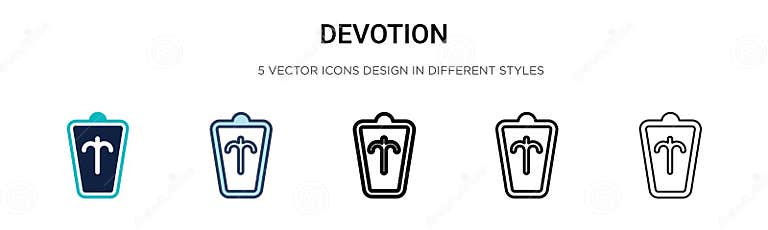 Devotion Icon in Filled, Thin Line, Outline and Stroke Style. Vector ...
