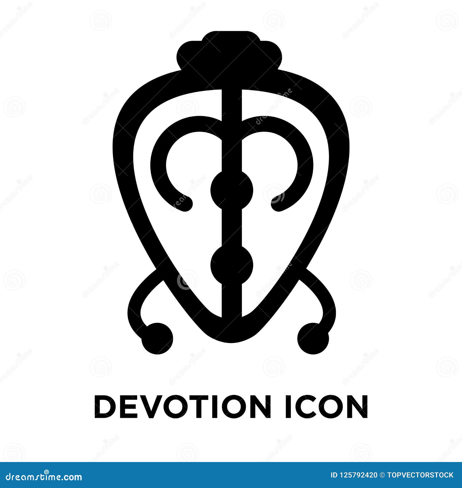 Devotion Icon Vector Isolated on White Background, Logo Concept Stock ...