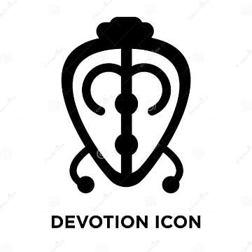 Devotion Icon Vector Isolated on White Background, Logo Concept Stock ...