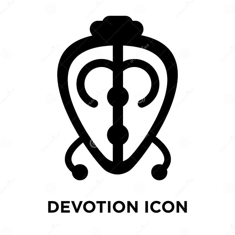 Devotion Icon Vector Isolated on White Background, Logo Concept Stock ...