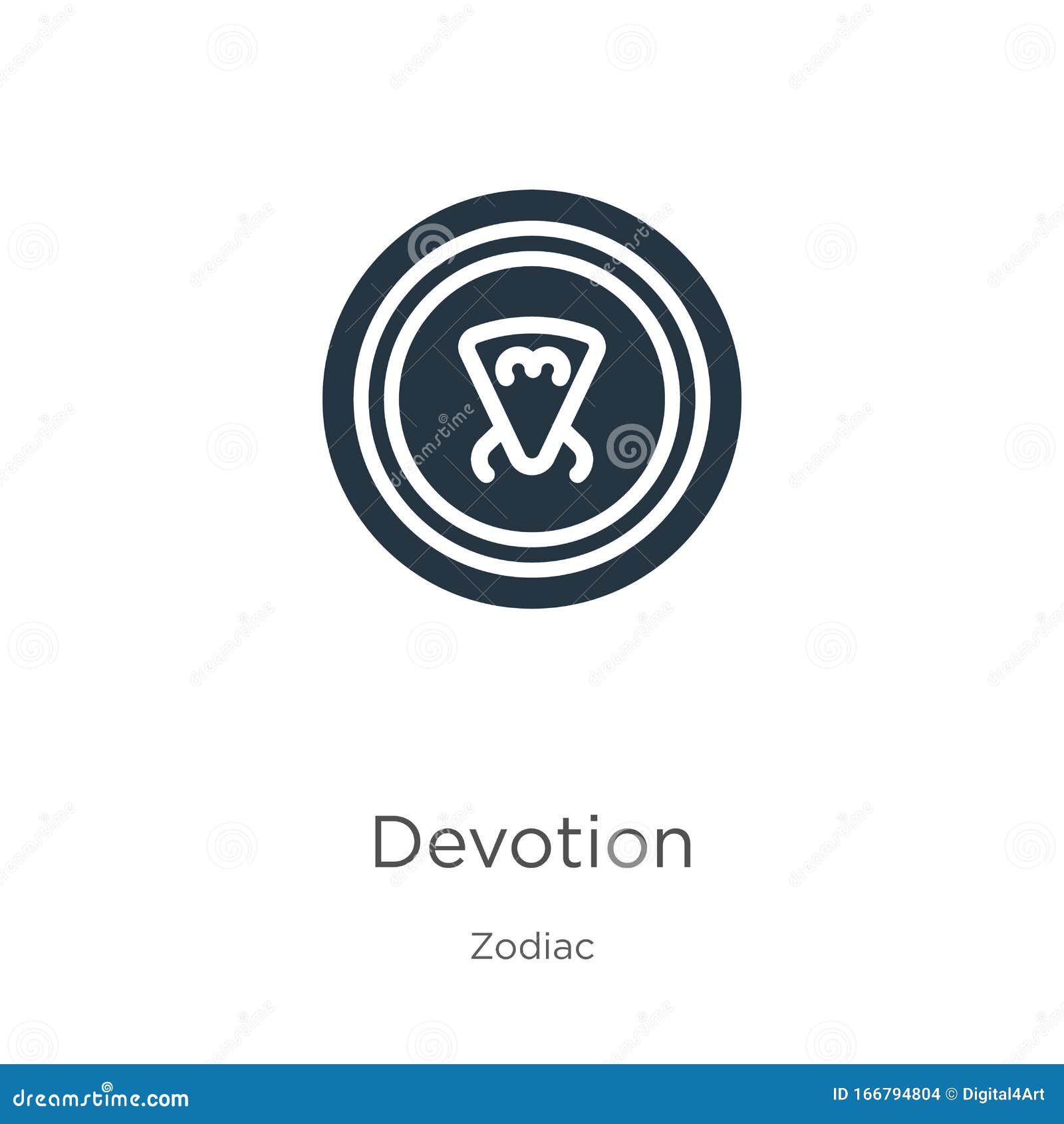 Devotion Icon Vector. Trendy Flat Devotion Icon from Zodiac Collection ...