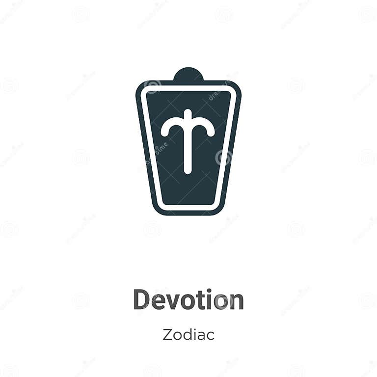 Devotion Vector Icon on White Background. Flat Vector Devotion Icon ...