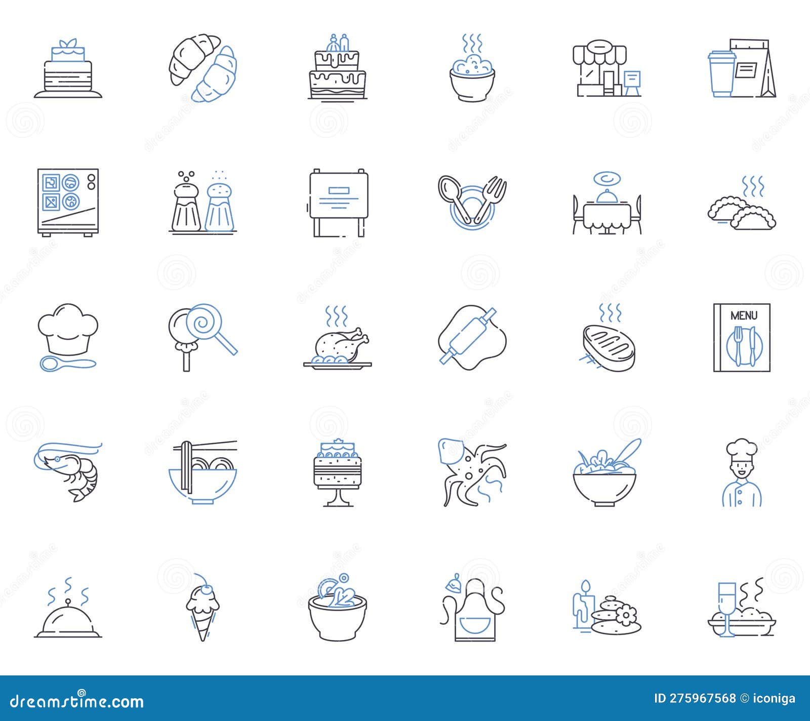 Devouring Line Icons Collection. Consumption, Gluttony, Gorging, Devour ...