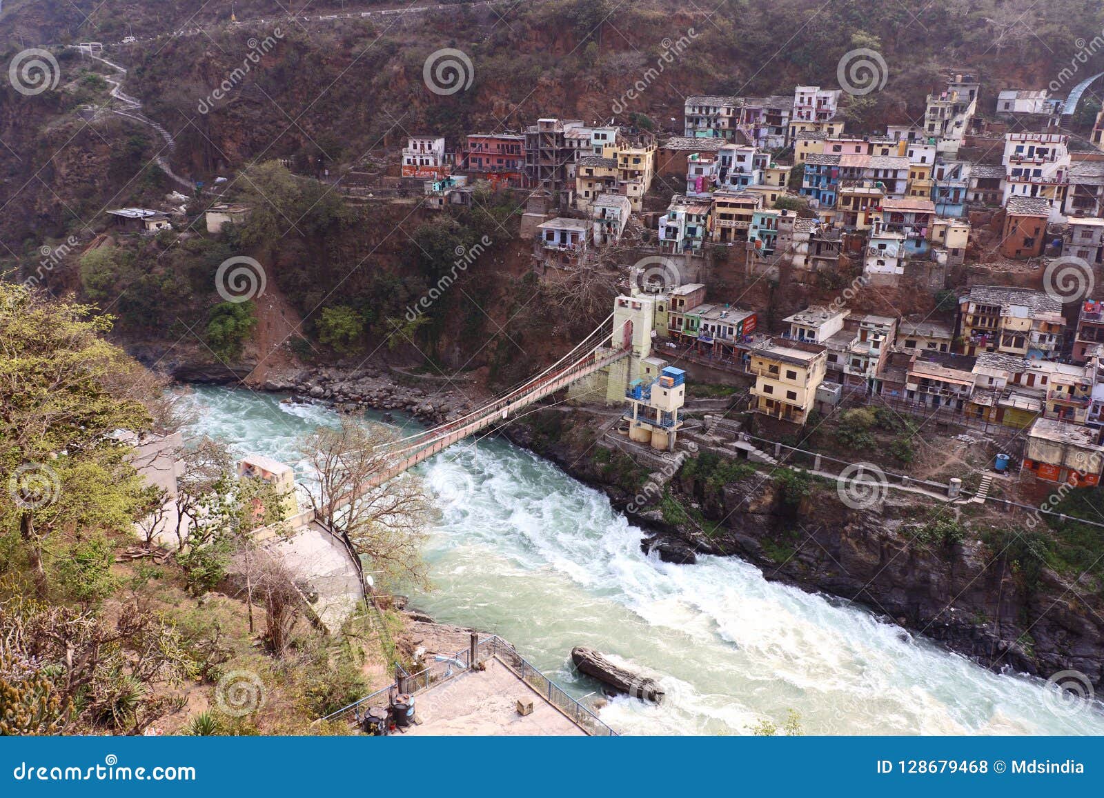 DevpraPanch Prayag Five Confluences of Alaknanda River Editorial Stock ...
