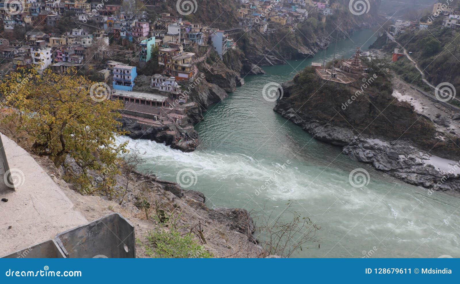 DevpraPanch Prayag Five Confluences of Alaknanda River Editorial Photo ...