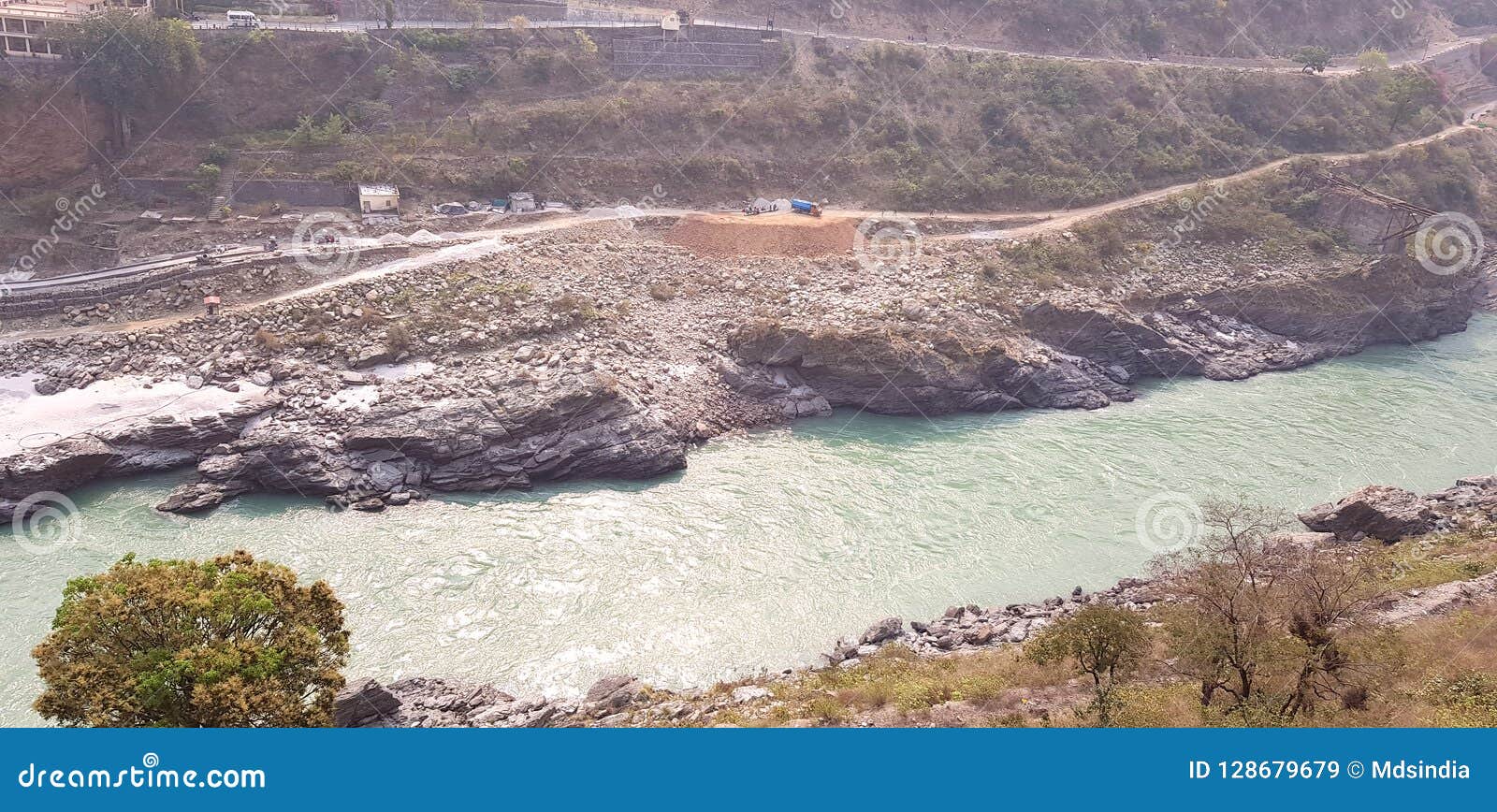 DevpraPanch Prayag Five Confluences of Alaknanda River Editorial Stock ...