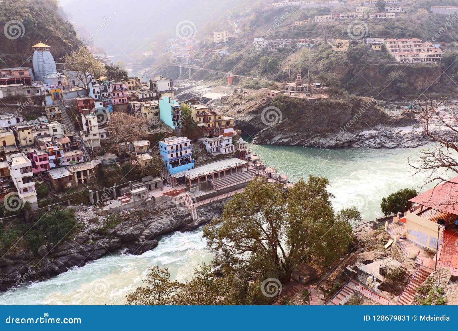 DevpraPanch Prayag Five Confluences of Alaknanda River Editorial Photo ...