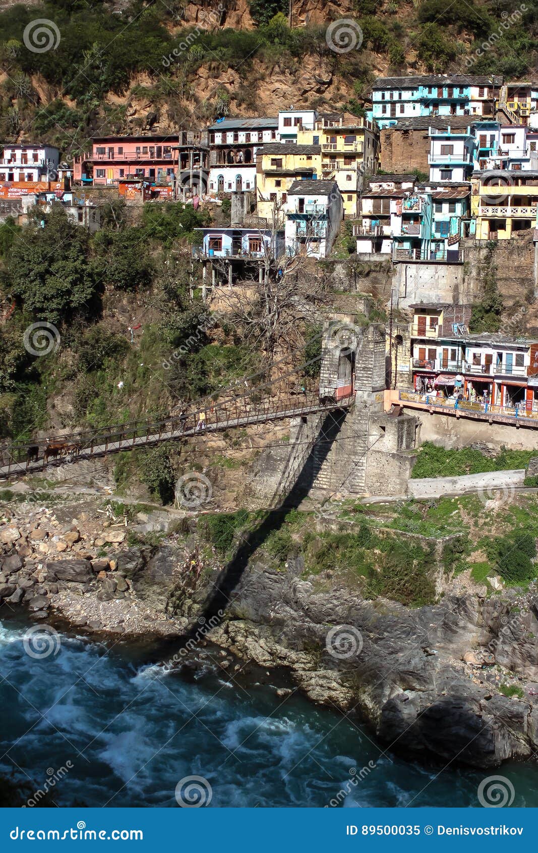 Devprayag, India editorial image. Image of ancient, colorful - 89500035