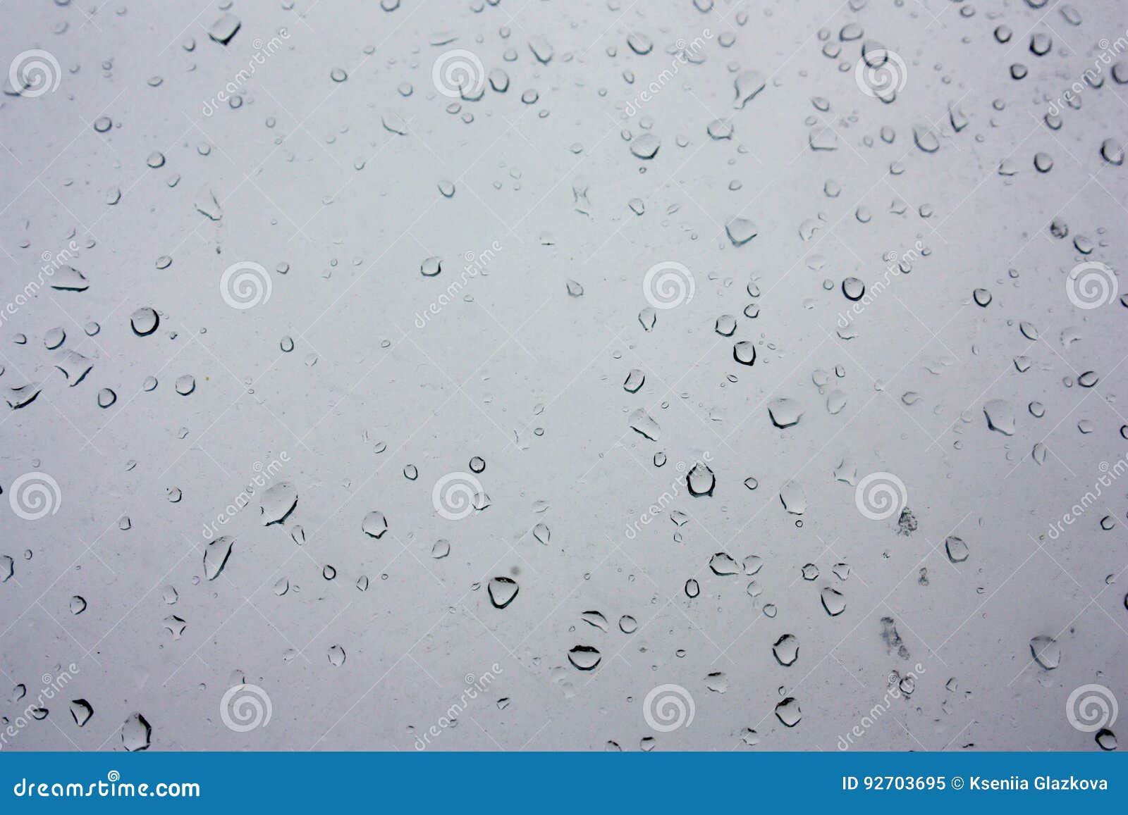 Dew, Drops of Rain on the Window. Glass Stock Image - Image of surface ...
