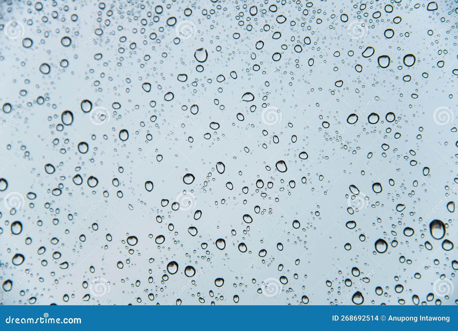 Dew Drop on the Glass Window Background. Stock Photo - Image of clean ...