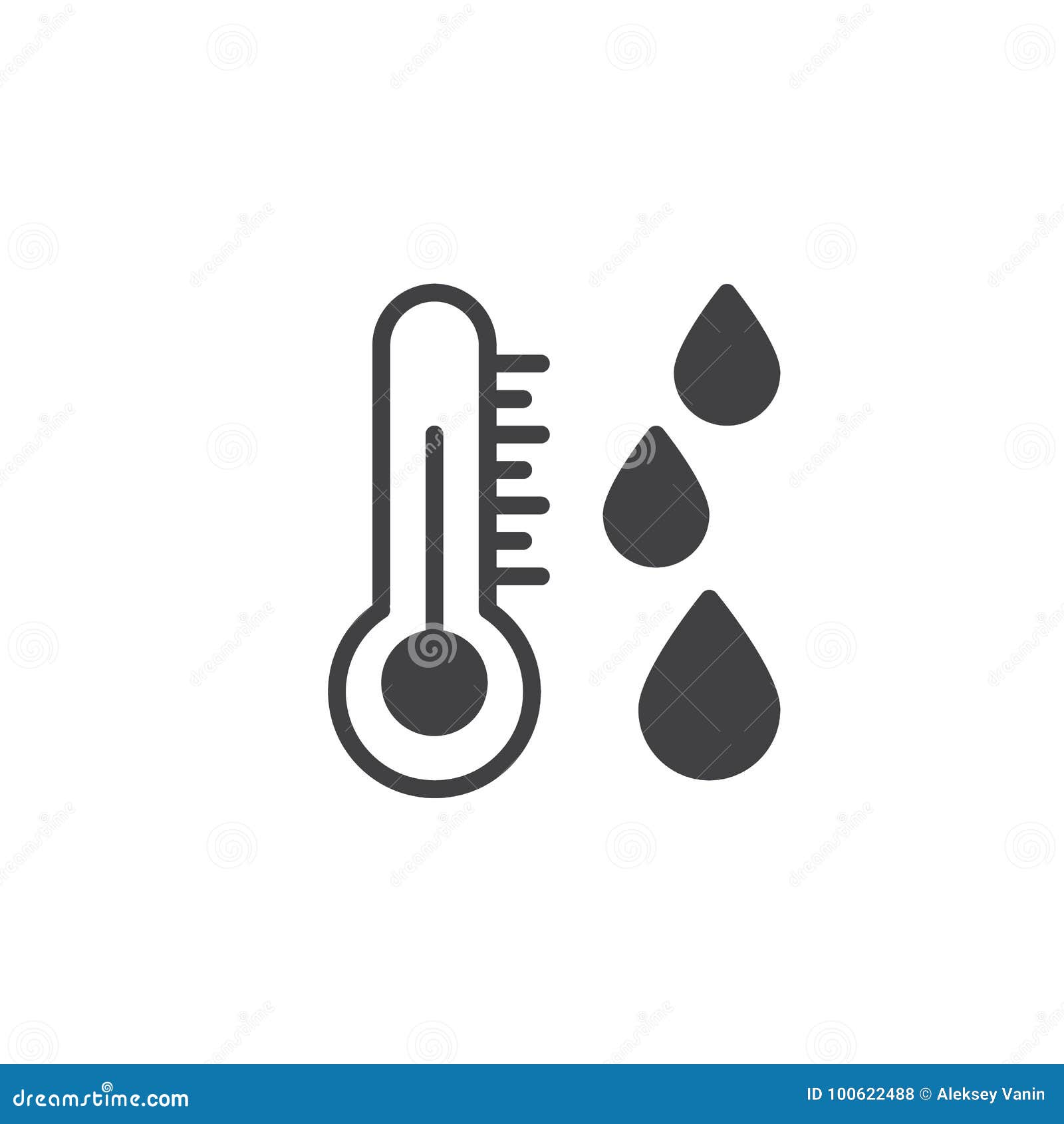 Dew point icon vector stock vector. Illustration of nature - 100622488